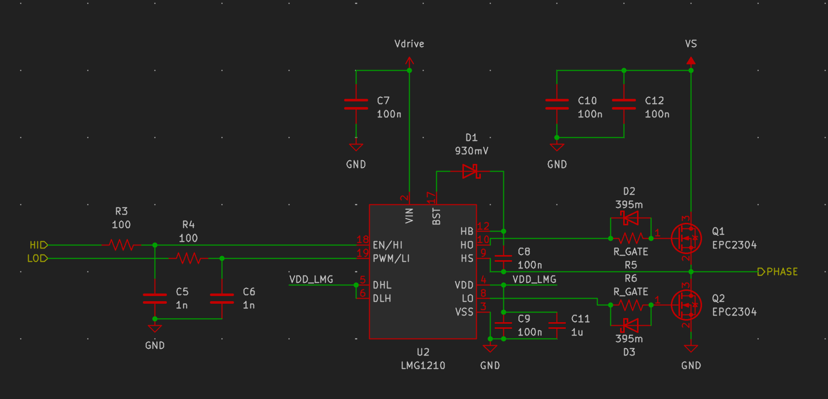 pcb - LMG1210 | EPC2304 High Side Gate Oscillation - Electrical ...